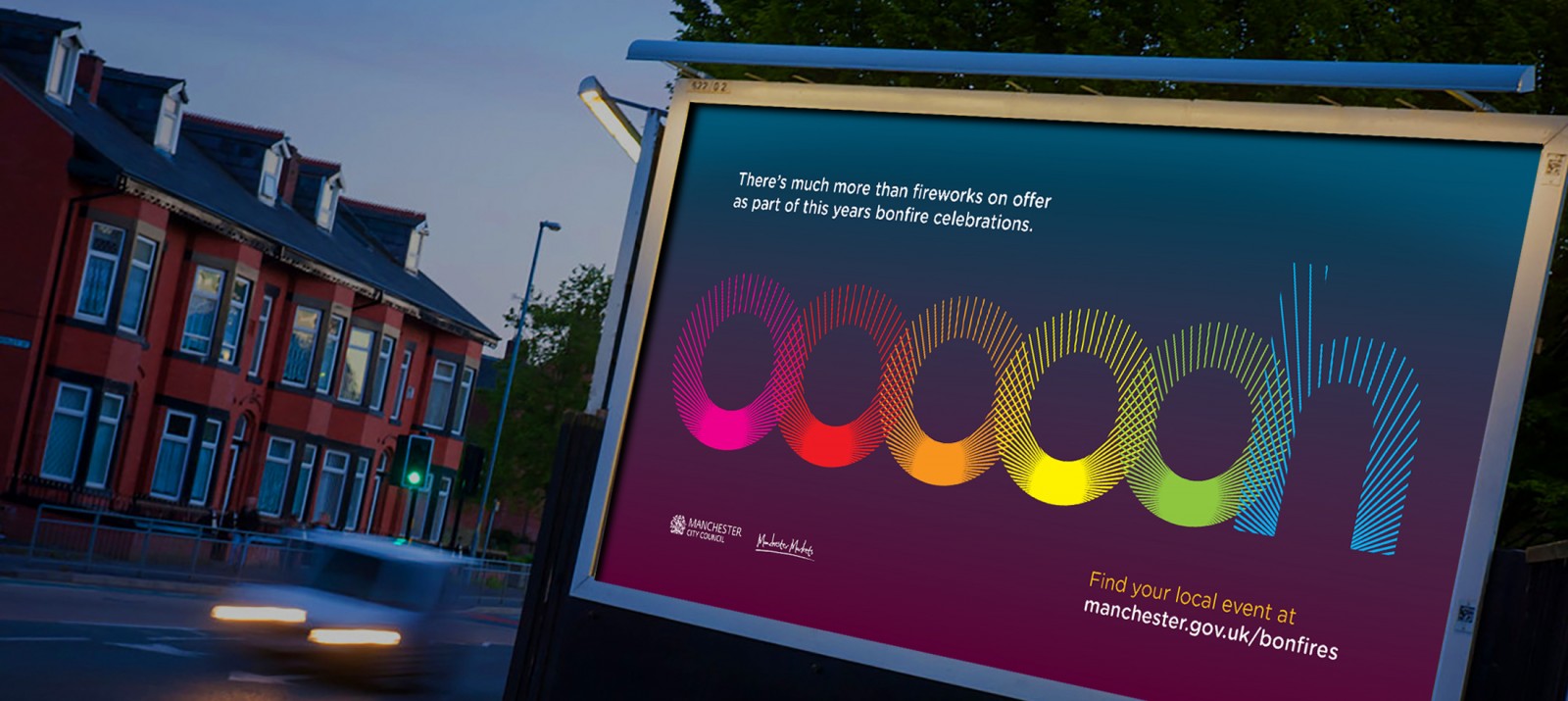 Firework and Bonfire Displays - Typographic Campaign - GOTO Creative